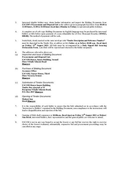 Agreement Sample 29815 Supply And Delivery Of Goods And Services On