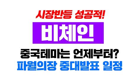 비체인 긴급 코인시장 바닥확인 성공적 중국테마 상승조건은 유동성입니다 오늘밤 11시 파월의장 하반기 통화정책 발표예정 L 코인시황 비체인 Vet Youtube