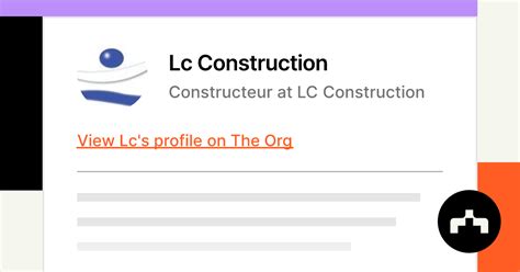 Lc Construction Constructeur At Lc Construction The Org
