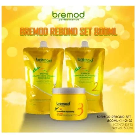 Bremod Silky Rebonding Andbremo Rejuvanating Hair Mask Bremod Set 123