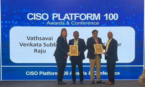 Cisoplatform100 Cybersecurity Achievement Grateful V V Subba Raju