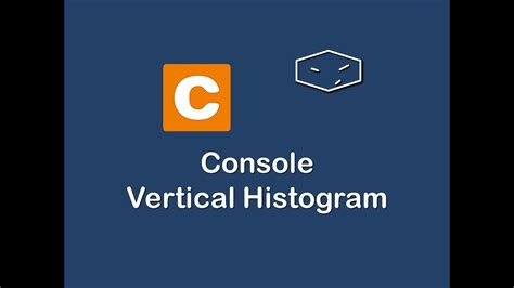 Console Vertical Histogram In C Youtube
