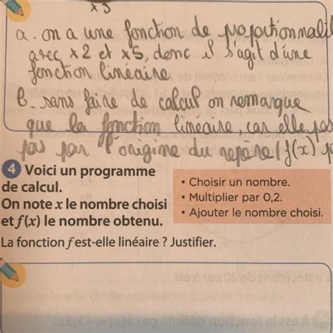 Voici Un Programme De Calcul On Note X Le Nombre Choisi Er Et F X Le Nombre Obtenu • Choisir