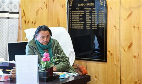 ec kacho mohammad feroz chairs review meeting regarding stps in kargil