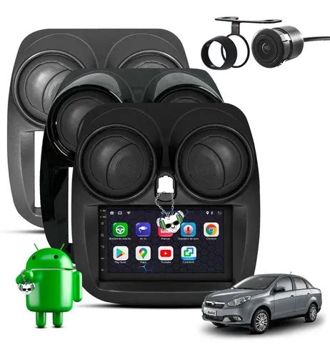 Kit Central Sistema Android Espelha Usb Bt Fiat Grand Siena Frete Grátis