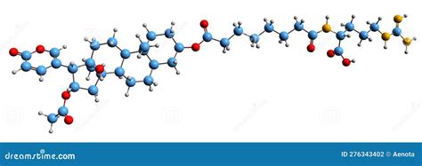 3d Image Of Bufotoxin Skeletal Formula 276343402