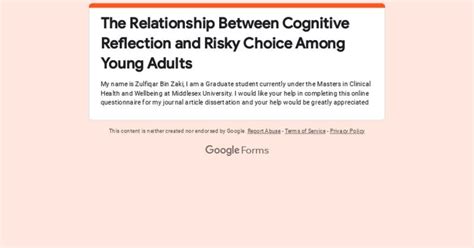 Zulfiqar Zaki On Linkedin The Relationship Between Cognitive Reflection And Risky Choice Among