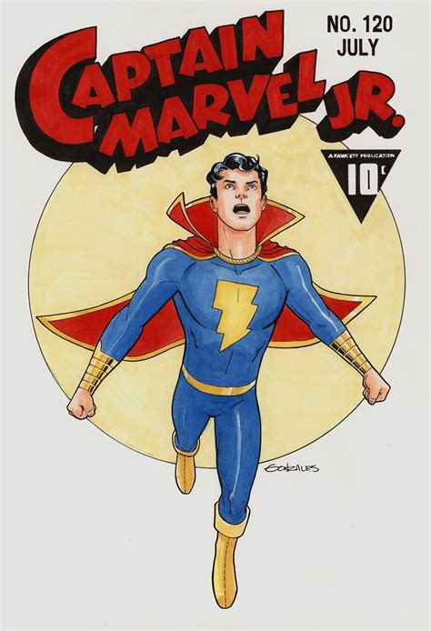 Captain Marvel Jr By Gene Gonzales In Little Johns Captain Marvel