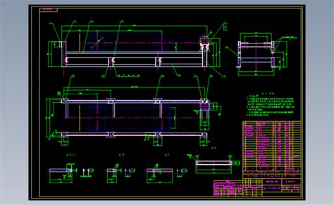第63盒垂直拉紧装置架 AutoCAD 2000 模型图纸下载 懒石网