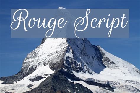Rouge Script Font