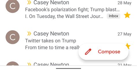 Gmails Stupid Tiny Compose Button Gets A Babe Less Tiny On Android The Verge
