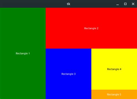 Side Values In Tkinters Pack Geometry Manager