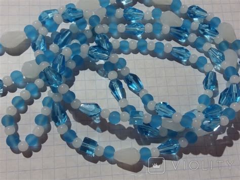Намисто буси довгі скло 117692674 купити Violity