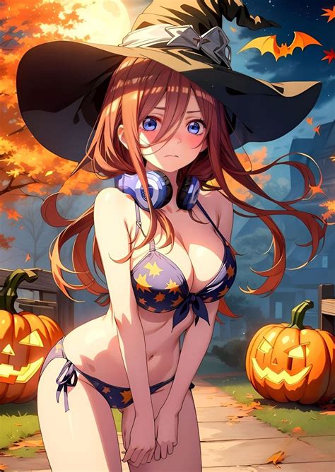 Gotoubun No Hanayome 📺 Miku Halloween 📸🤩🎃 Chica Anime Dibujos