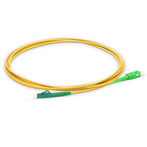 HFOP SM LCA SCA SX M PVC LC SC APC Simplex Single Mode Fibre Patch Lead Mm PVC OFNR M