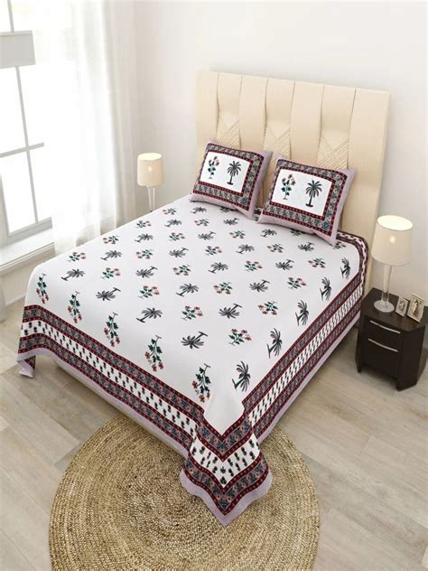 Dbs7952 Cotton Double Bedsheet Size 90x100 Inch 144 Tc At ₹ 519