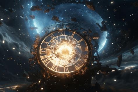 Premium Ai Image Time Dilation Effect Near A Massive Celestial Body
