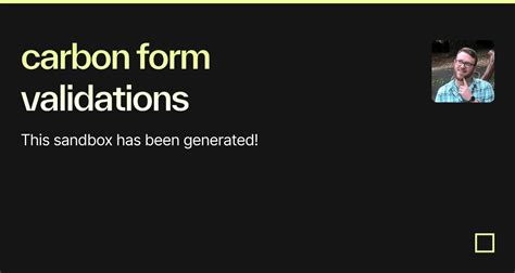Carbon State Management Examples Codesandbox