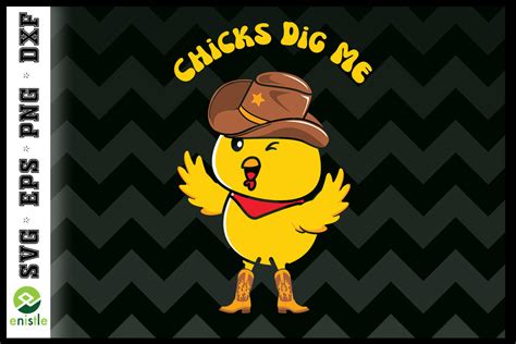 Western Easter Chicks Graphic By Enistle · Creative Fabrica