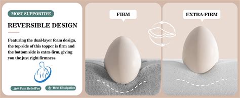 Bedstory Extra Firm Mattress Topper Queen Size 4 Inch