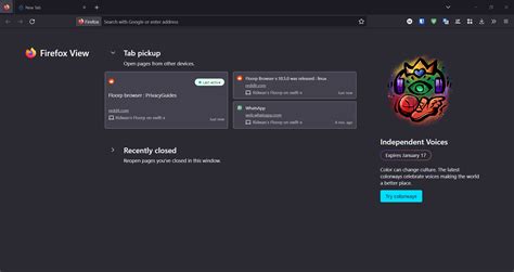 add firefox view to floorp especially the tab pickup · issue 164 · floorp projects floorp · github