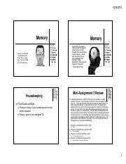 Ch 7 Memory BB Pdf 10 29 2015 Memory Memory And Even If You Were In Some Prison The Walls Of