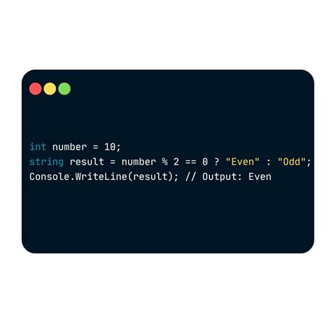 Prakash Raj On Linkedin Csharp Ternaryoperator Programmingtips Dotnet