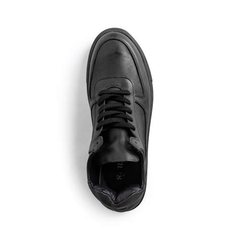 High Top Leather Sneakers