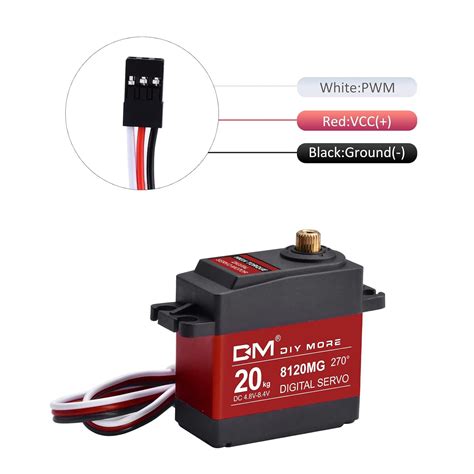 Diymore 20kg Rc Digital Servo Digital Servo Motor High Torque Full Metal Gear Servo Waterproof
