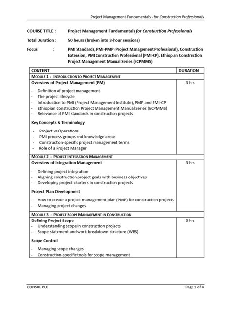 Coursetitleprojectmanagementfundamentalseec11022025dd 2 Pdf Project Management