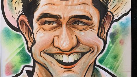 백인 캐리커쳐 그리는방법 연예인 그리기 Youtube