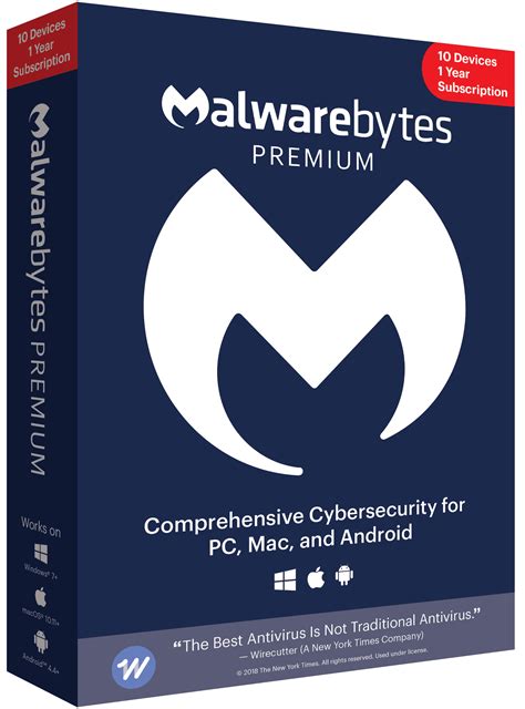 Malwarebytes Premium 10 Device 1 Year Subscription Walmart