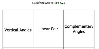 Foldable On Classifying Angles By Rebecca Horn TPT