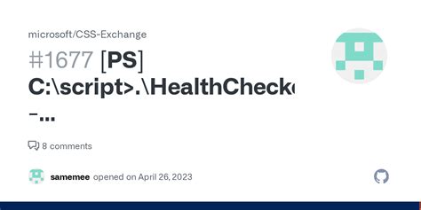 PS C Script HealthChecker Ps BuildHtmlServersReport Doesn T Appear To Be Any Health Check
