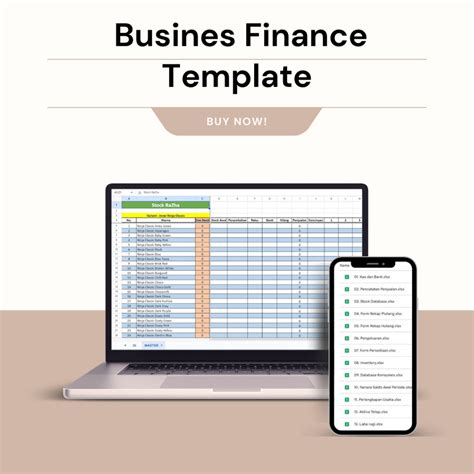 Jual Template Excel Anggaran Bisnis Bulanan Shopee Indonesia