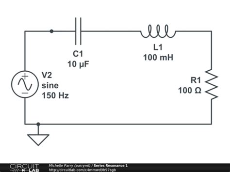 Series Resonance CircuitLab