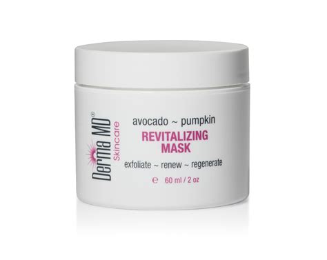 Skincare Masks Avocado And Pumpkin Revitalizing Masque Derma Md