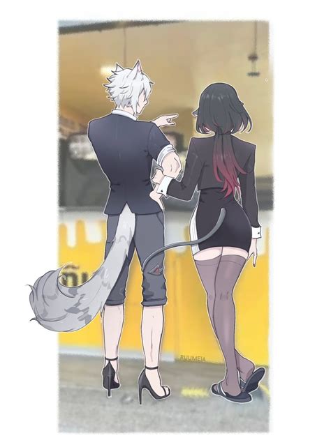 Jane Doe And Seth Lowell Zenless Zone Zero Drawn By Ruumeia Danbooru