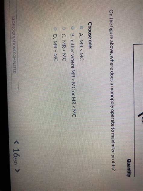 Solved Average Total Cost ATC And Price MC ATC MR Quantity Chegg Com