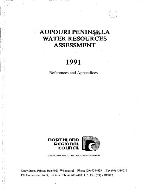 Fillable Online Contact Us Information Northland Regional Council Fax