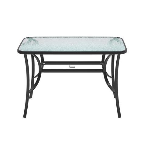 მაგიდა მართკუთხედი შუშის ზედაპრით Popshop Ge