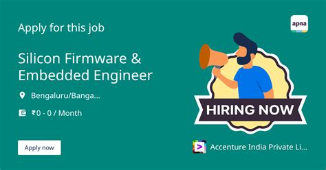 Silicon Firmware And Embedded Engineer In Accenture India Private Limited