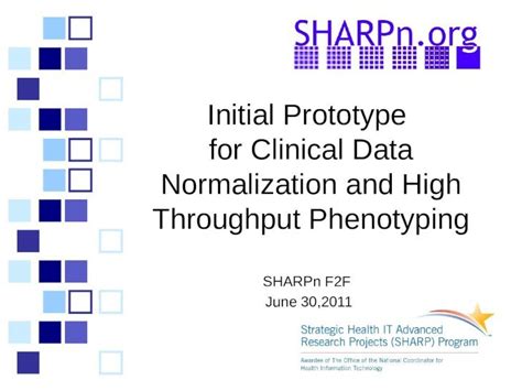 Pptx Initial Prototype For Clinical Data Normalization And High