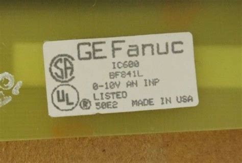 GE FANUC IC BF ANALOG INPUT MODULE REPAIRED SB Industrial Supply Inc