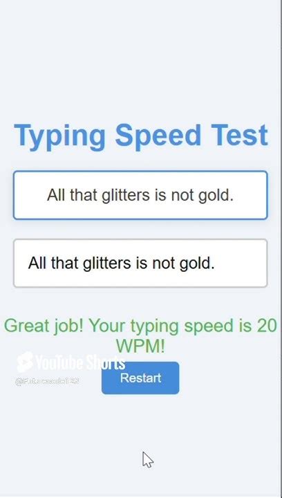 Typing Speed Test App Using Html Css Bootstrap And Javascript Viralnow