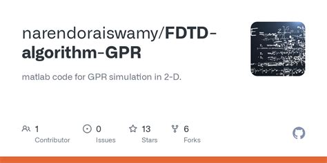 github narendoraiswamy fdtd algorithm gpr matlab code for gpr