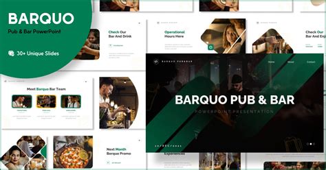 Barquo Pub Bar PowerPoint MasterBundles