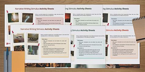 Narrative Writing Stimulus Activity Sheets Teacher Made