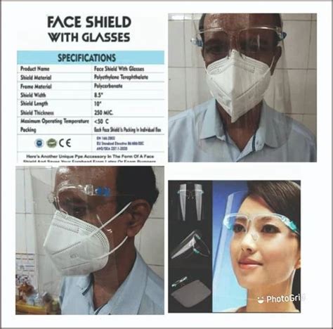 Face Shield With Goggles Large At ₹ 35piece In Mumbai Id 2855835980730