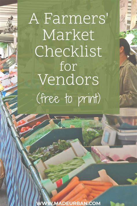 a list of essential items almost every farmers market vendor should